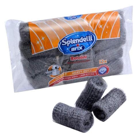 ARIX SPLENDELLI ULTRA FINE STEEL WOOL ROLLS CLEANING STAAINLESS STEEL ...