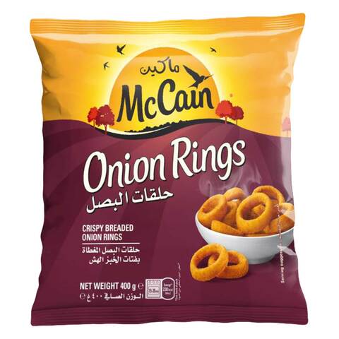 Mccain Crispy Onion Rings Snacks 400g Online | Carrefour Kuwait
