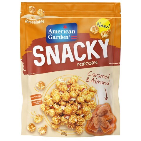 American Garden Snacky Popcorn With Caramel And Almond 80g price in UAE ...