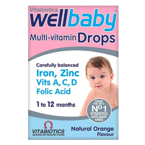 Buy Vitabiotics Wellbaby Orange Multivitamin Drops 30ml Online ...