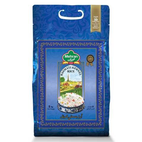 Mehran Basmati Kernal Rice 5kg price in UAE | Carrefour UAE ...
