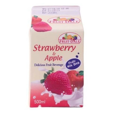 Buy Fruit Dale Strawberry And Apple Fruity Milk Drink 500ml Online ...