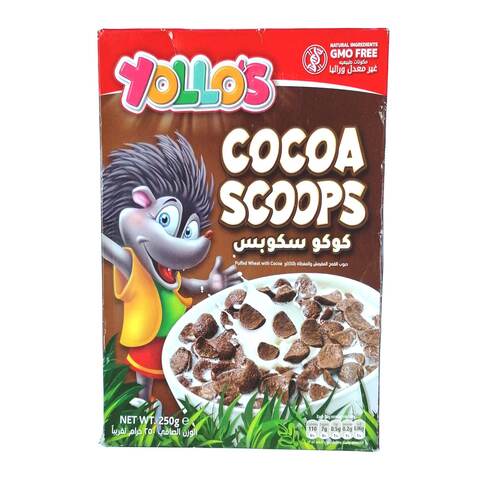 Yollos Cocoa Scoops Corn Flakes - 250 Gram price in Egypt | Carrefour ...