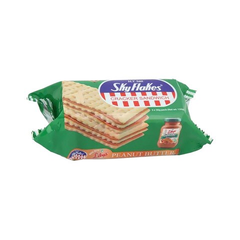 M.Y. San Skyflakes Peanut Butter Cracker Sandwich 150g price in Saudi ...