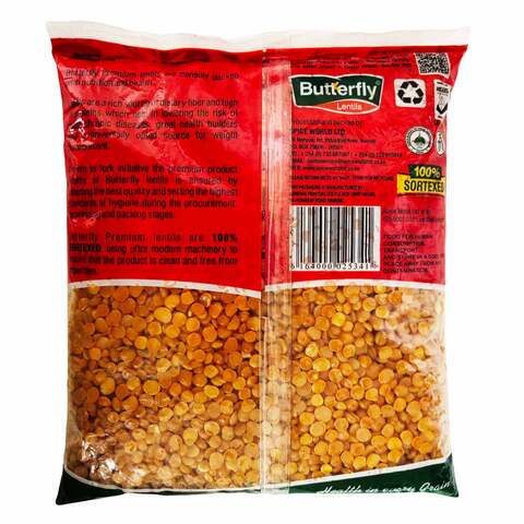 Buy Butterfly Lentils Oily Toor Dal 1Kg Online - Carrefour Kenya