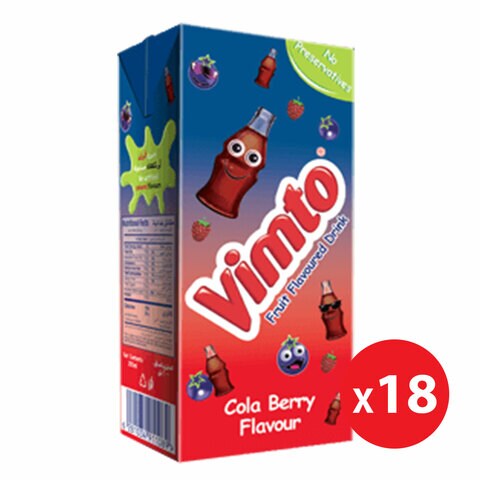 Vimto Cola Berry Flavour 125ml x 18 price in Saudi Arabia | Carrefour ...