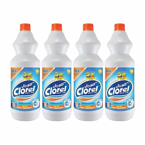 Clorel Liquid Bleach - 1050 ml - 4 Pieces Online | Carrefour Egypt