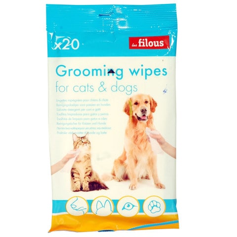 Les Filous Grooming Wipes For Cats Dogs 20 Wipes price in UAE ...