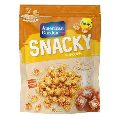 American Garden Snacky Ready To Eat Salted Caramel Popcorn Gluten-Free ...