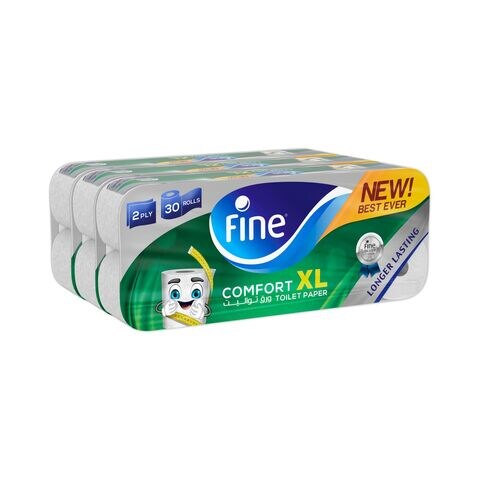 Fine Comfort XL Long Lasting Absorbent Sterilized Soft Flushable Toilet ...