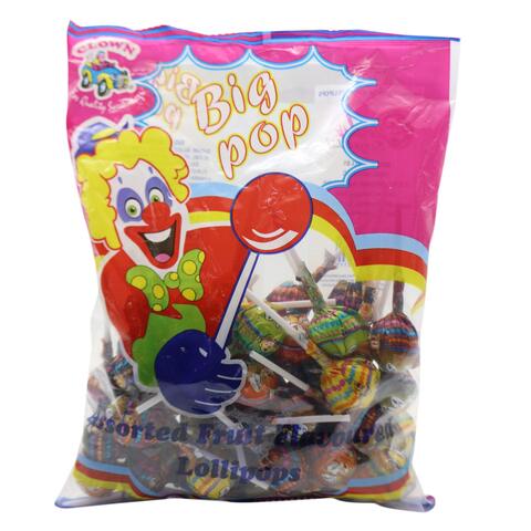 Buy Clown Big Pop Fruit Flavoured Lollipop XXL 50 Pieces Online ...