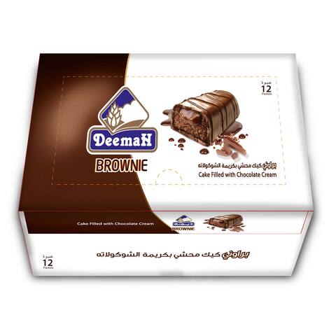 Deemah Brownie Cake Filled With Chocolate Cream 37g 12 price in Saudi ...