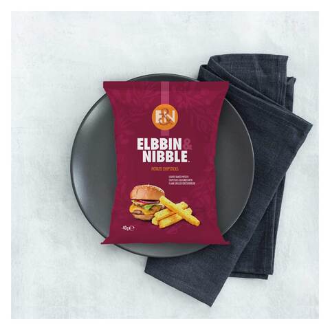 Buy Elbbin & Nibble Potato Cheese Burger Chips Stick 70g Online ...