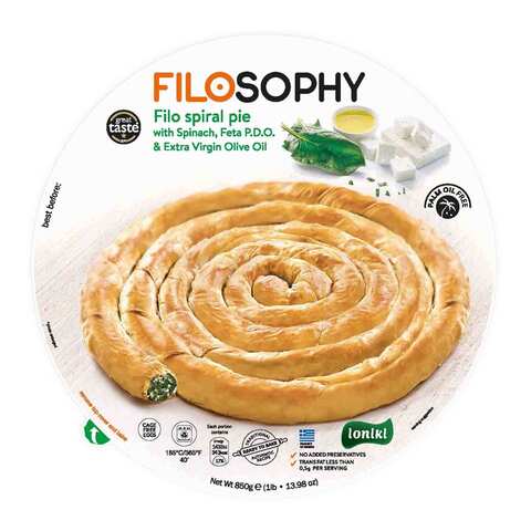 Filosophy Filo Spiral Pie With Feta Spinach 850g price in UAE ...