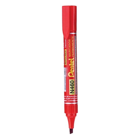 Pentel Marcador Chisel Point Permanent Marker Red 1 Piece