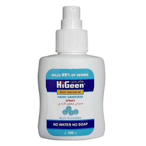 HIGEEN HAND SANITIZER SPRAY BLUE FLOWERS 100ML price in Kuwait ...
