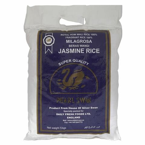 Pearl Swan Super Quality Jasmine Rice 5kg price in UAE | Carrefour UAE ...