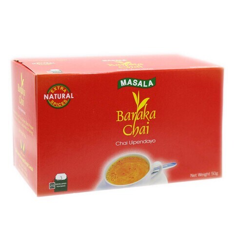 Buy Baraka Chai Strong And Fresh Tea Bags 50g (25 Pieces) Online ...