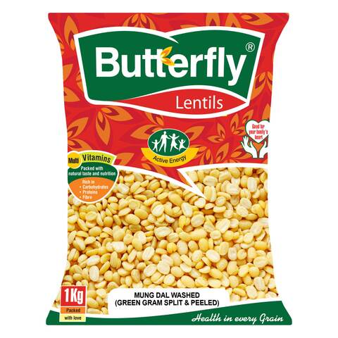Buy Butterfly Lentils Green Grams Washed Mung Dal 1Kg Online ...