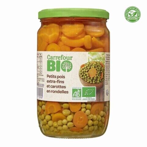 Carrefour Bio Organic Sweet Peas And Carrot In Slices 720ml price in ...