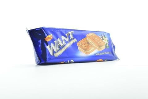 KITCO WANT TRADITTIONAL SANDWICH BISCUITS WITH VANILLA CREAM 90G price ...