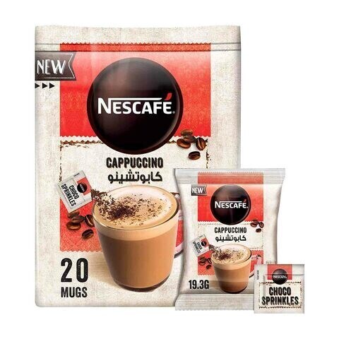 Nescafe Cappuccino Choco Sprinkles 19.3g x20 price in Kuwait ...