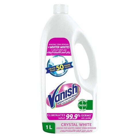 Vanish Crystal White Fabric Stain Remover White 1L price in UAE ...