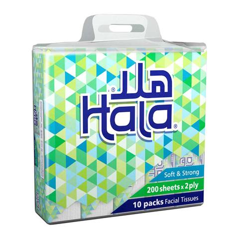 Hala facial tissue 180 sheets x 10 pack price in Saudi Arabia ...