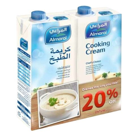 Almarai Cooking Cream 1L Pack of 2 price in UAE | Carrefour UAE ...