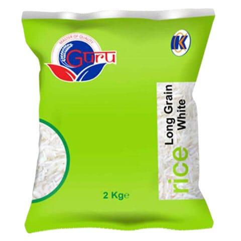 Buy Guru Long Grain White Rice 2Kg Online - Carrefour Kenya