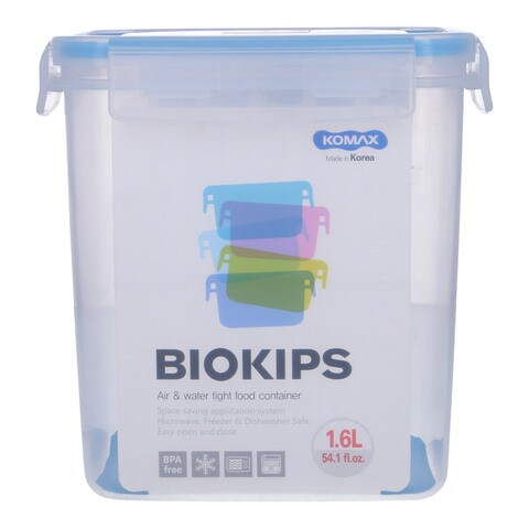 Komax Biokips Air & Water Tight Food Container 1.6 Litre