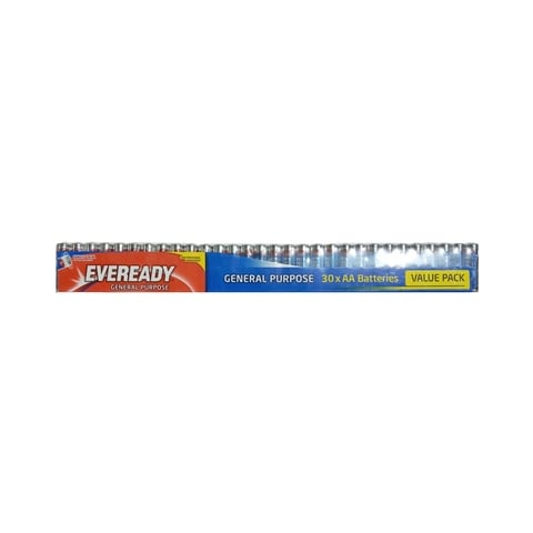 Eveready AA General Purpose Battery Blue Value Pack of 30 price in UAE ...