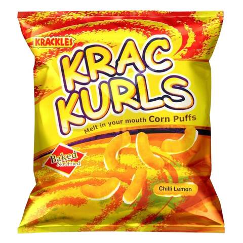 Buy Krackles Krac Kurls Chilli Lemon Corn Puffs 25g Online - Carrefour ...
