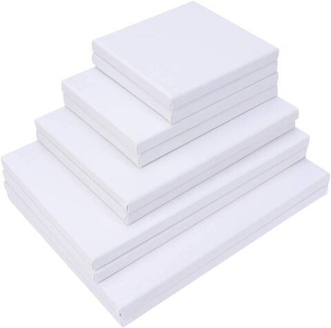 Doreen Stretched White Blank Canvas Artist Canvas Board Wood Painting ...