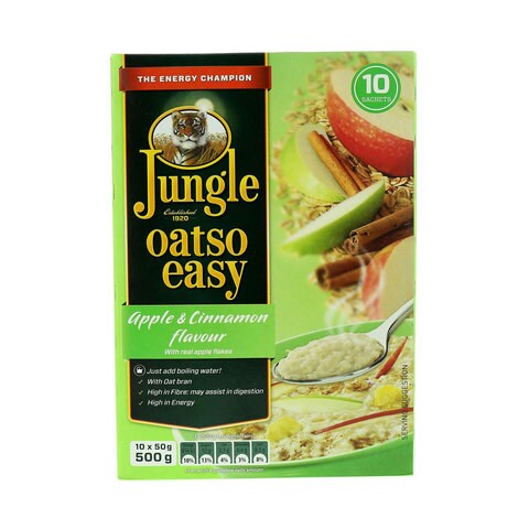 Jungle Apple And Cinnamon Flavor Oats 500g price in UAE | Carrefour UAE ...