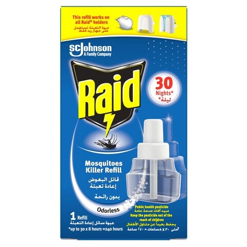 Raid Mosquitoes Killer Refill 21ml price in UAE | Carrefour UAE ...