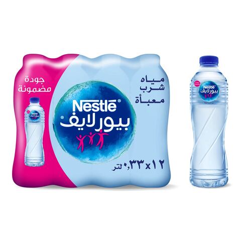 Buy Nestle Pure Life Water 330ml ×12 Online - Shop Beverages on ...