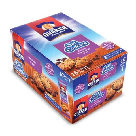 Quaker Oat Raisns Cookies 27g 16 price in Saudi Arabia | Carrefour ...