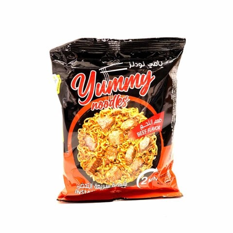 Buy Yummy Instant Beef Noodles - 70 gram Online - Shop Food Cupboard on ...