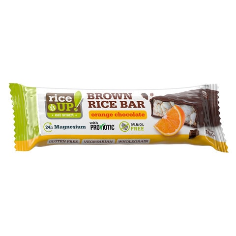 Rice Up Brown Rice Bar Orange Chocolate 18g price in UAE | Carrefour ...