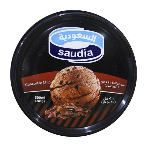 Saudia Choco Chip Ice Cream 500ml price in Saudi Arabia | Carrefour ...