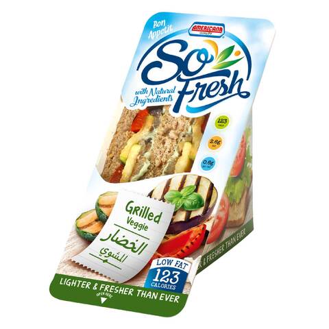 Americana So Fresh Grilled Veggie Sandwich 134g price in Kuwait ...