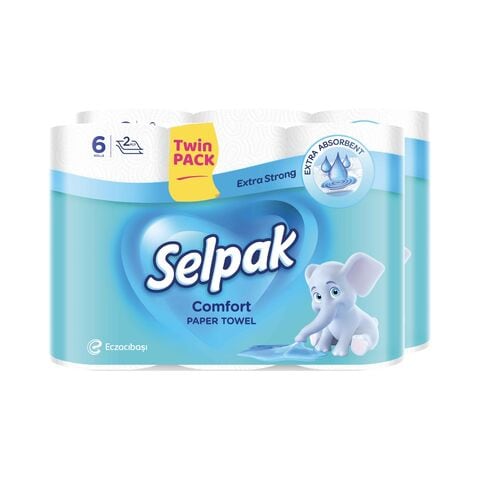 Selpak Imported Paper Towel Kitchen Roll 3 Ply 6 Rolls price in UAE ...