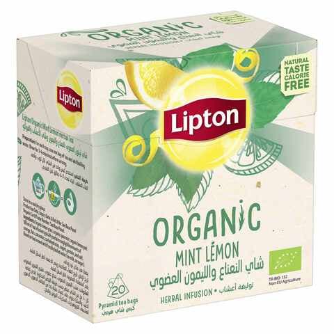Lipton Organic Mint Lemon 20 Tea Bags price in UAE | Carrefour UAE ...