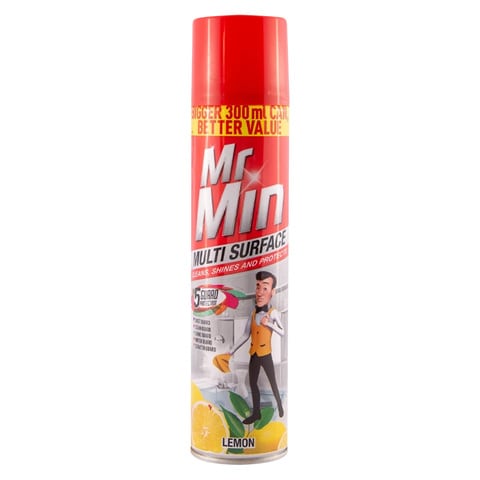 Mr. Min Multi Surface Cleaner Lemon 300ml price in UAE | Carrefour UAE ...