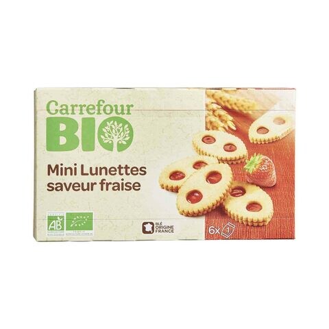 Carrefour Bio Strawberry Flavour Mini Bezel Cookies 156g price in UAE ...