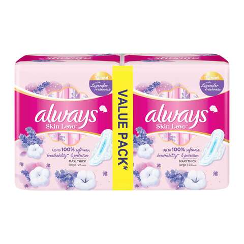 Always Women Pads Slim 48 Pieces price in Saudi Arabia | Carrefour ...