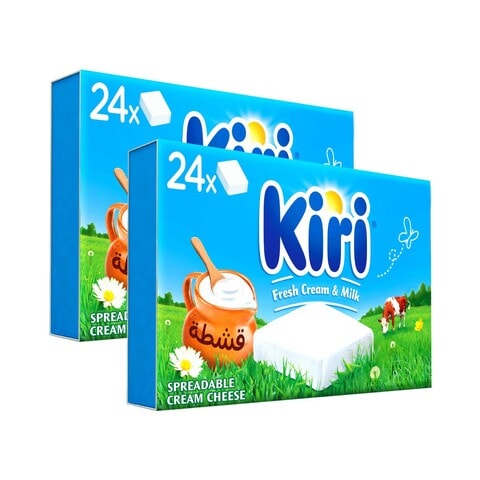 Kiri Spreadable Squares Cream Cheese 432gx2 price in UAE | Carrefour ...