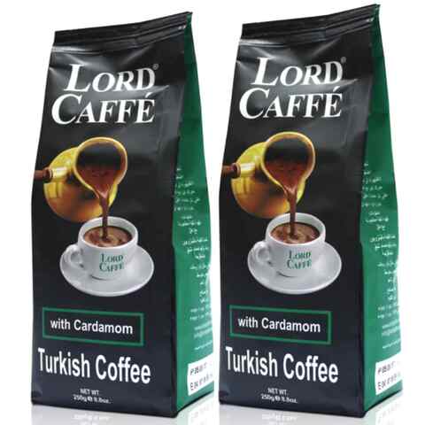 Lord Caffe Turkish Coffee With Cardamom 250g Pack of 2 price in UAE ...