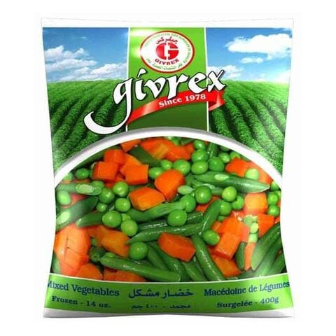 Givrex Frozen Mixed Vegetables - 400 gram Online | Carrefour Egypt
